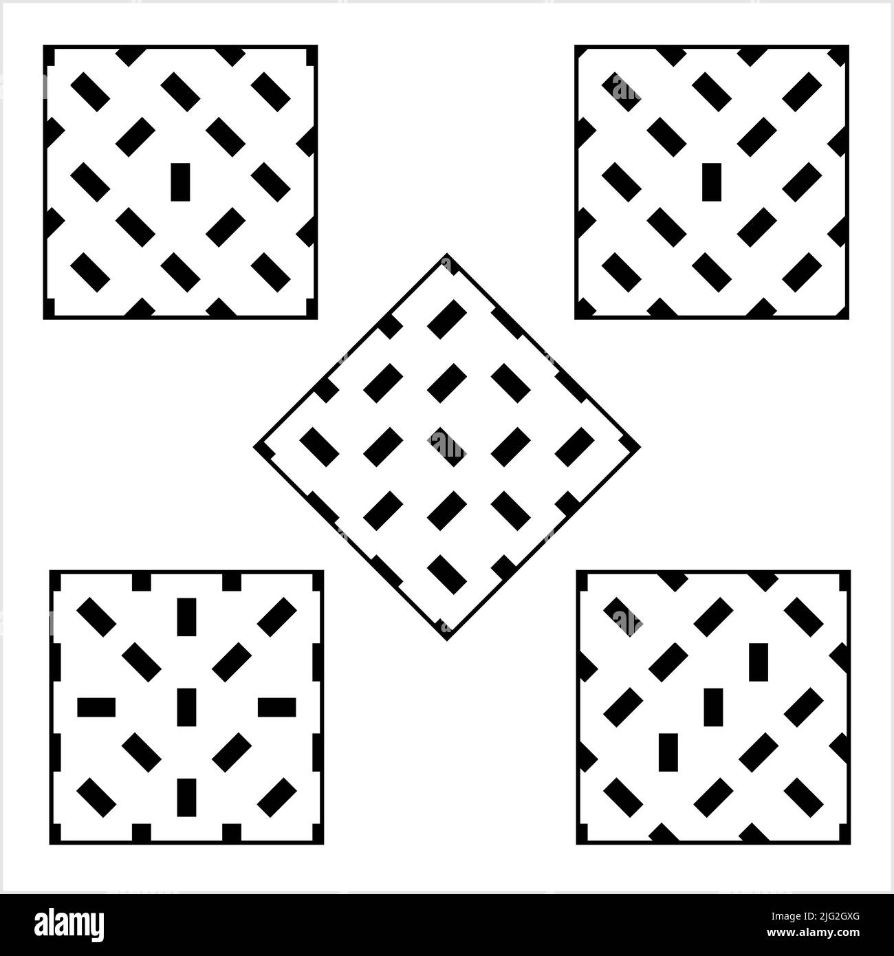 Wood Floor Pattern Icon, Wooden Floor Tile Pattern Icon Vector Art ...
