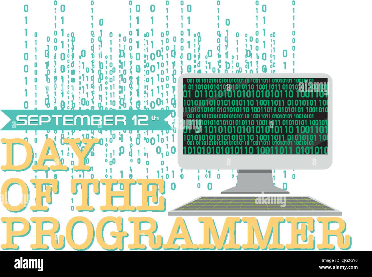 The Day of the Programmer Poster illustration Stock Vector Image & Art ...