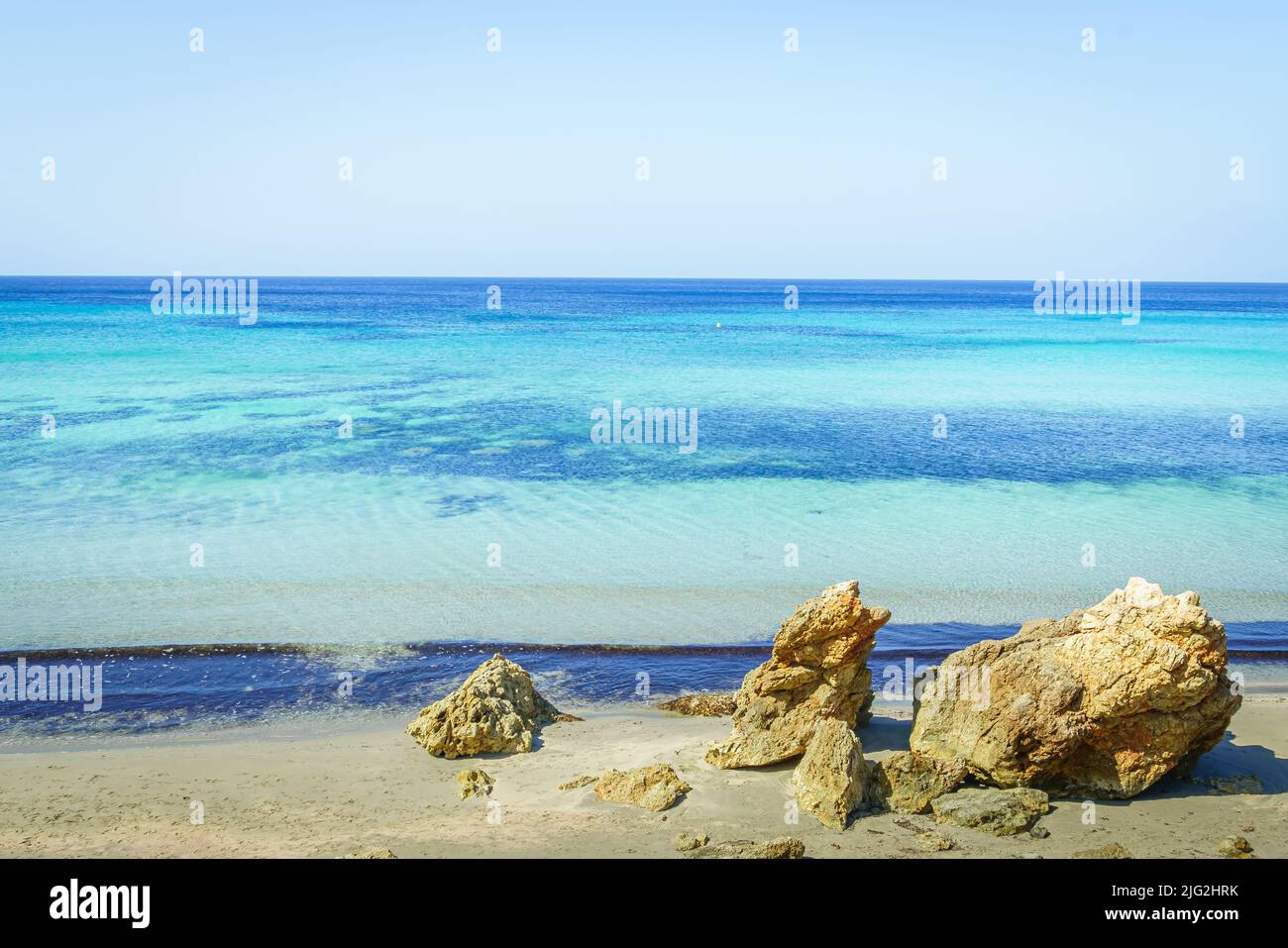 Menorca binigaus beach hi-res stock photography and images - Alamy