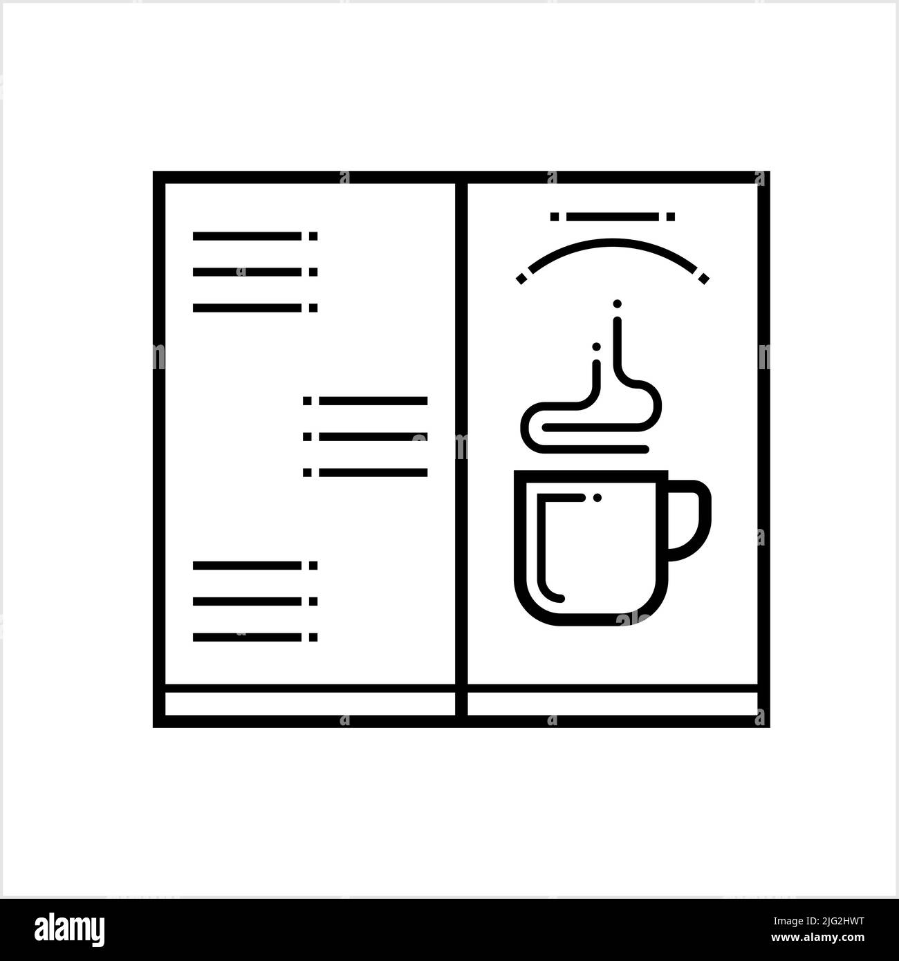 Coffee Menu Icon, Food Icon, Brewed Drink Made From Coffee Been Vector ...