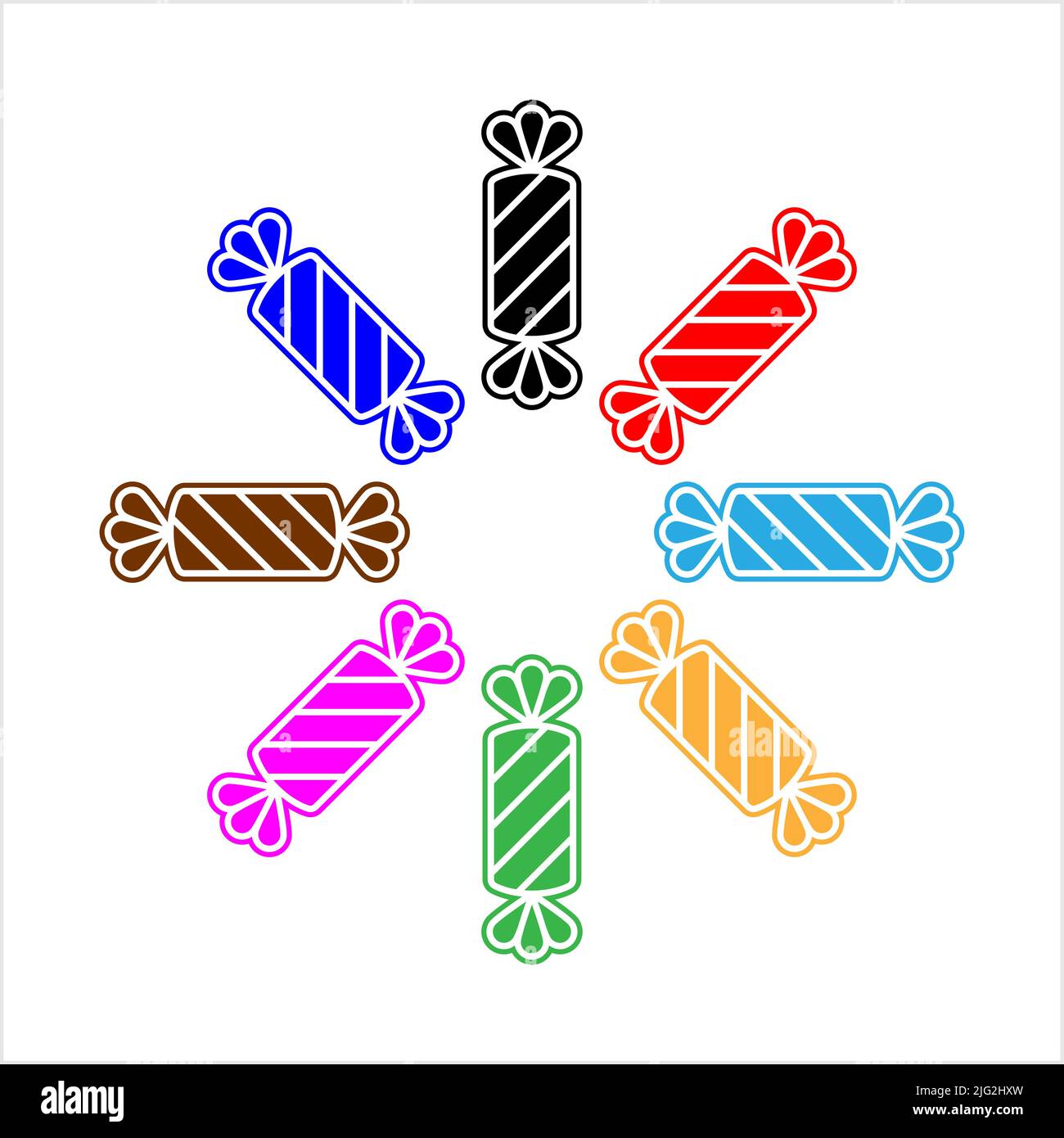 Coated nuts Stock Vector Images - Alamy