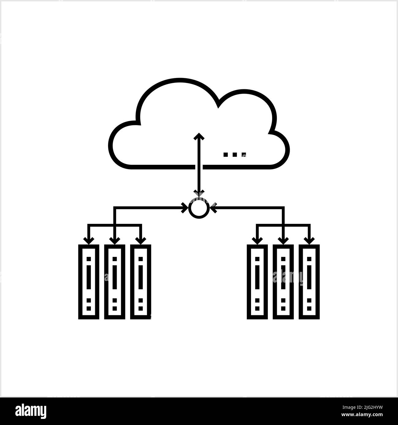 Cloud Network Icon, Cloud Computing Network Concept, On Demand ... Cloud Network Icon, Cloud Computing Network Concept, On Demand ...