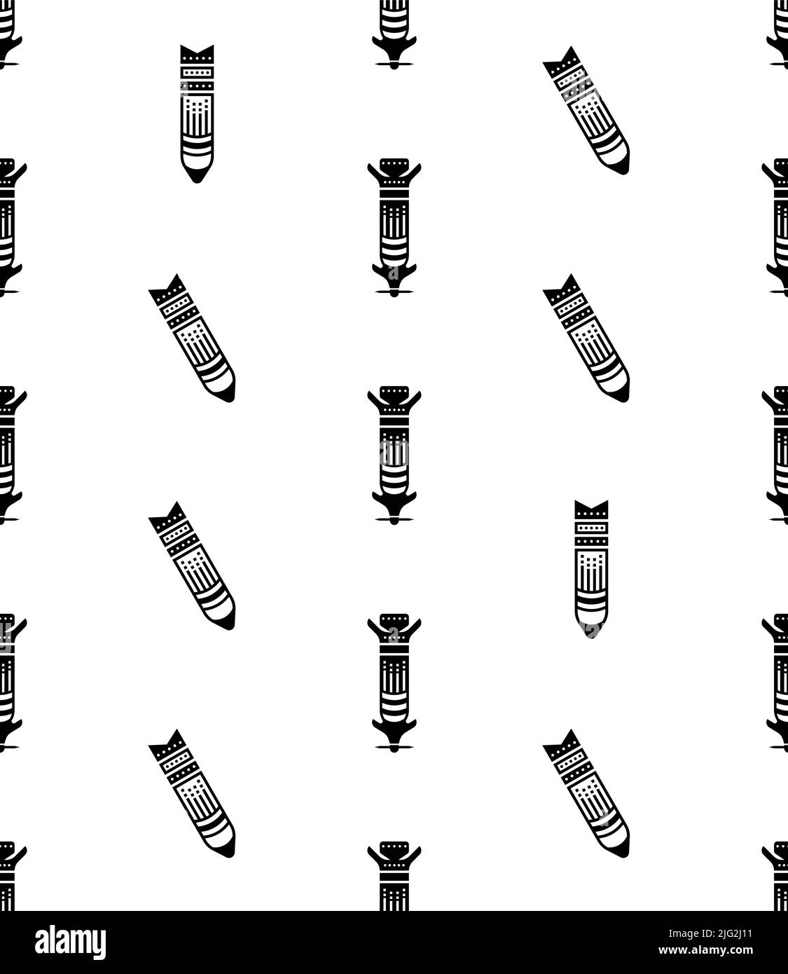 Bomb Icon Seamless Pattern, Bomb Icon, Explosive Weapon Fused To ...