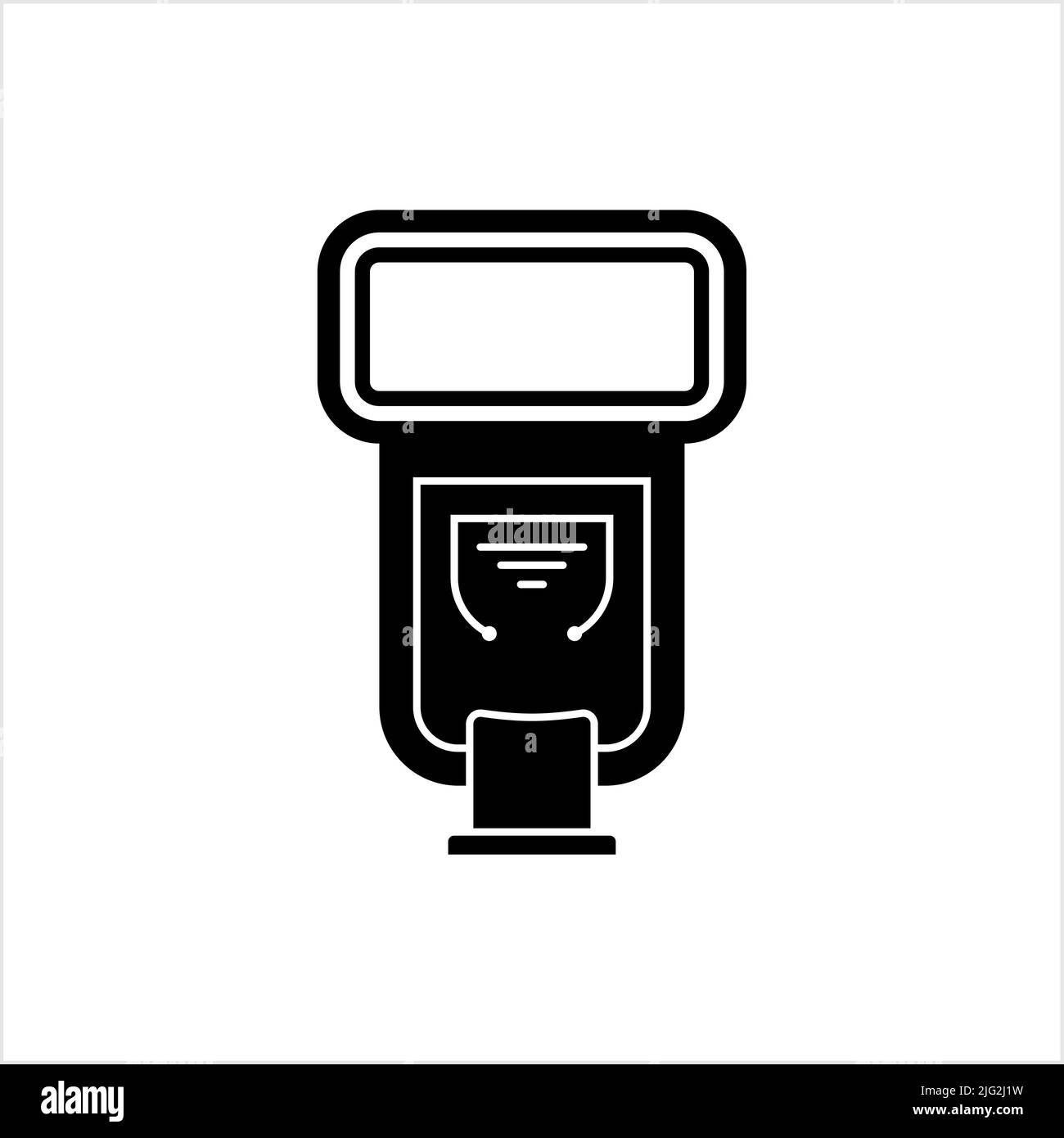 Flash Gun Icon, Camera External Flash Icon, Flashgun Icon, Dark Scene ...