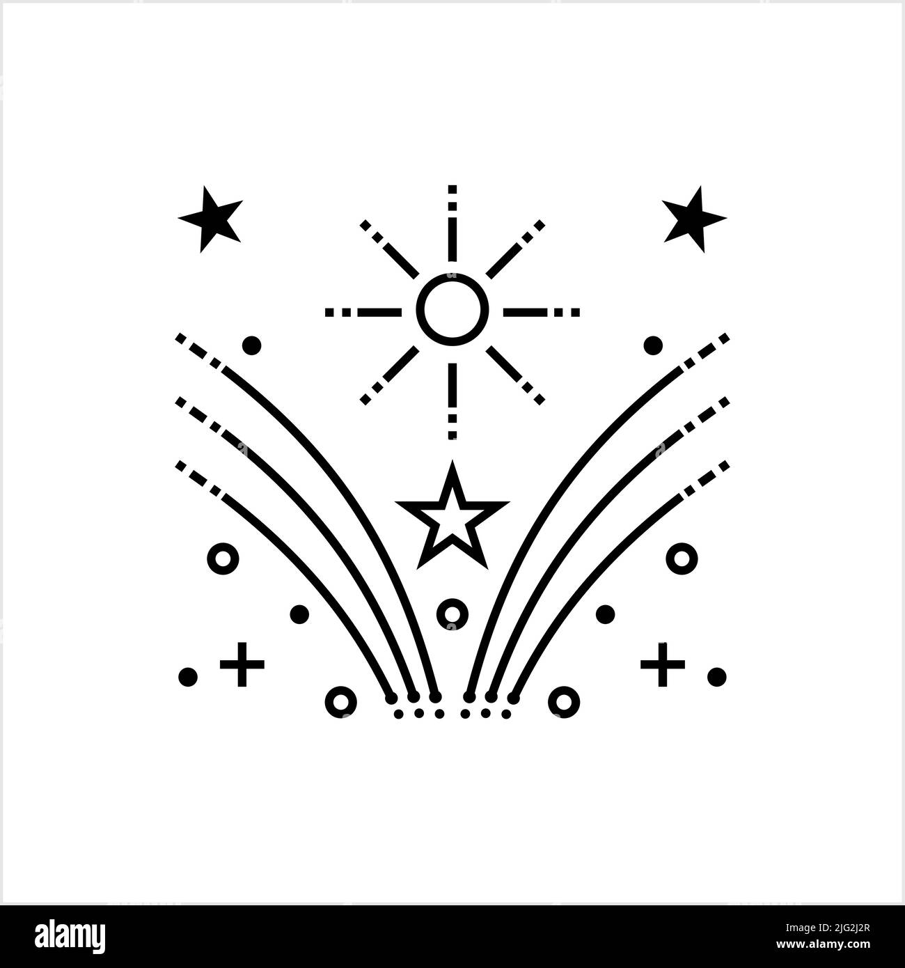 Fireworks Icon, Low Explosive Pyrotechnic Display For Entertainment ...