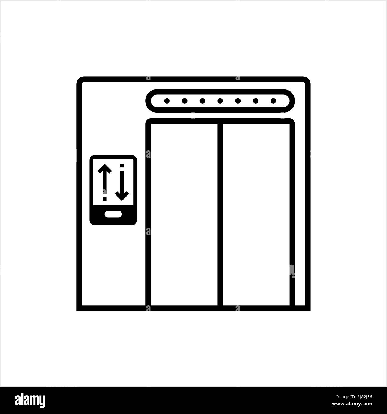 Lift between floors Stock Vector Images - Alamy