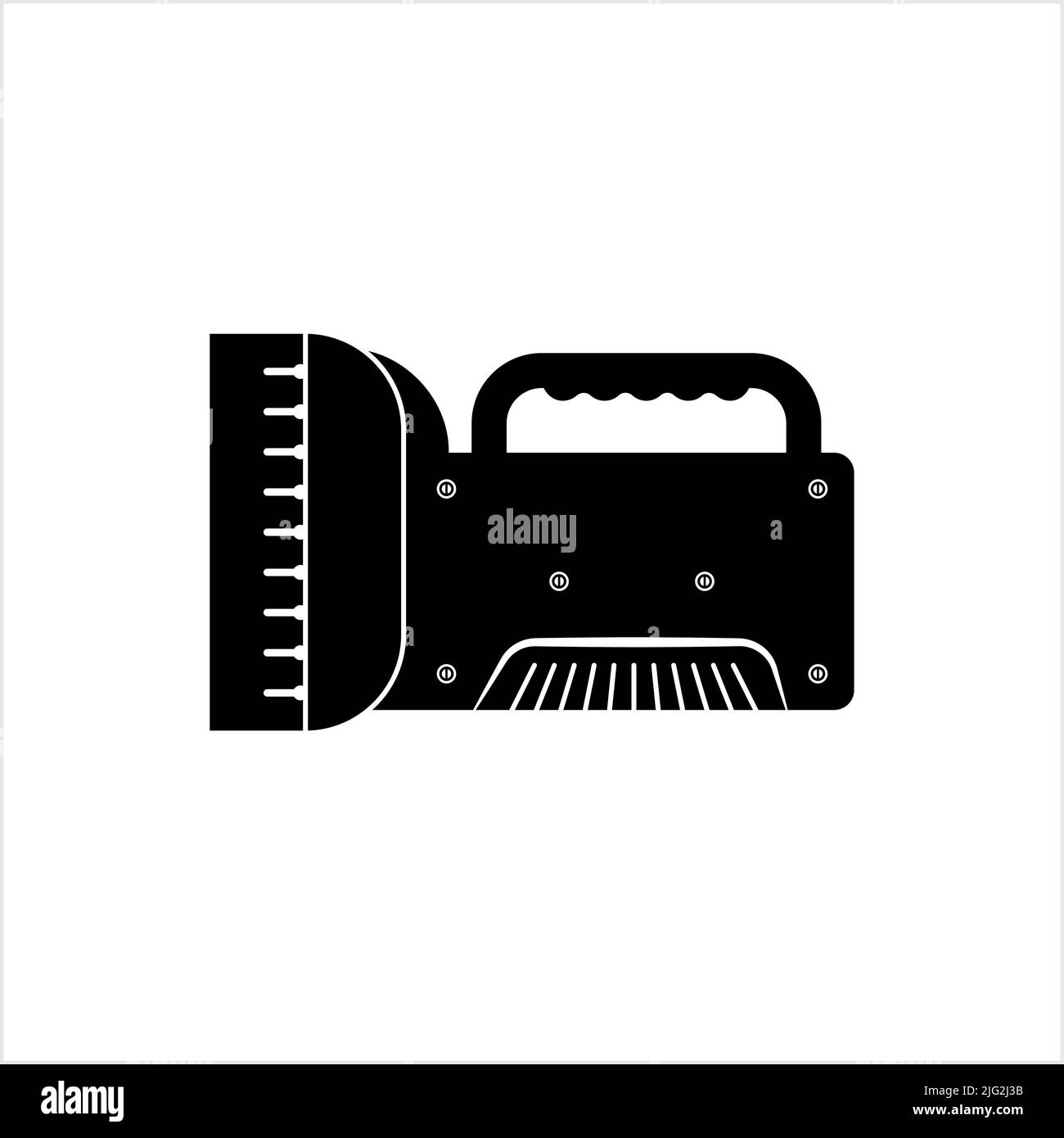 Flashlight Icon, Torch Icon, Hand Held Portable Electric Light Vector ...