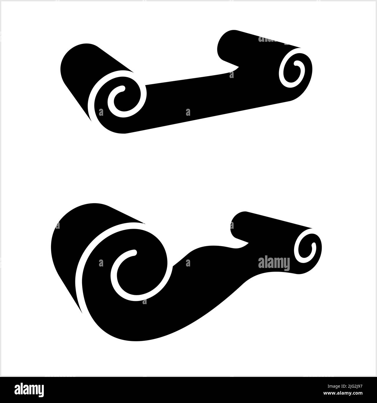 Roll Icon, Mat, Rug, Carpet Or Paper Roll Icon Of Anything Vector Art ...