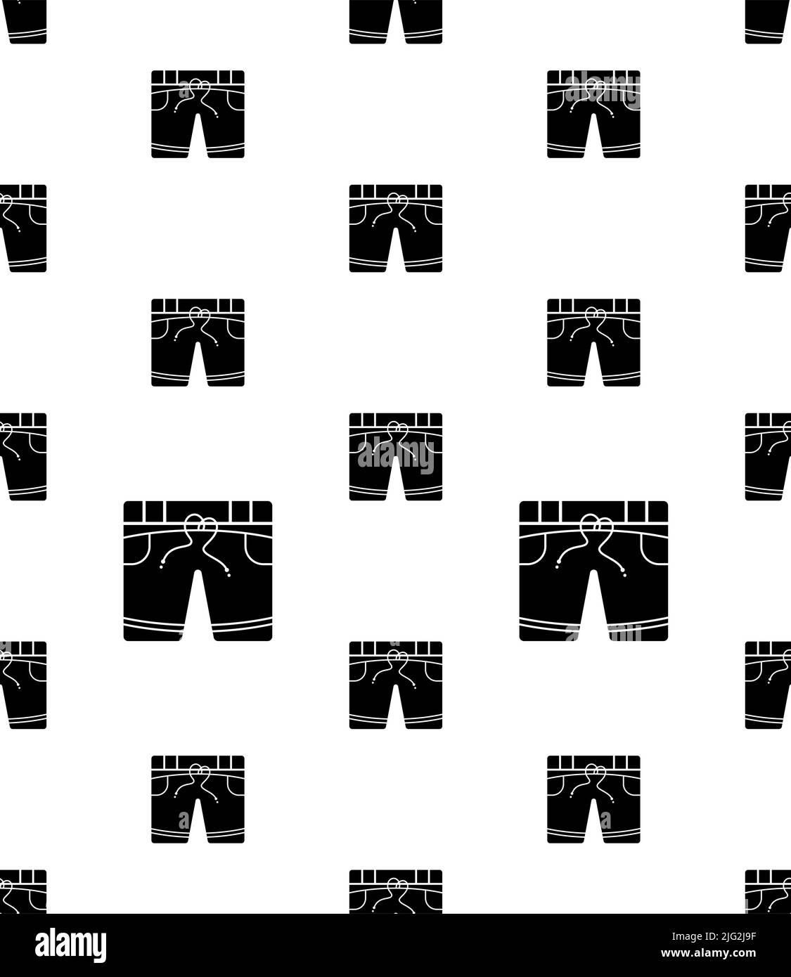 Shorts Icon Seamless Pattern, Half Pant Icon, Short Version Of Trouser ...
