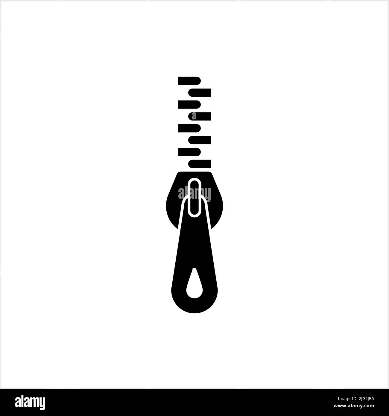 Zipper Icon, Zip Fastener Icon Vector Art Illustration Stock Vector Image & Art - Alamy