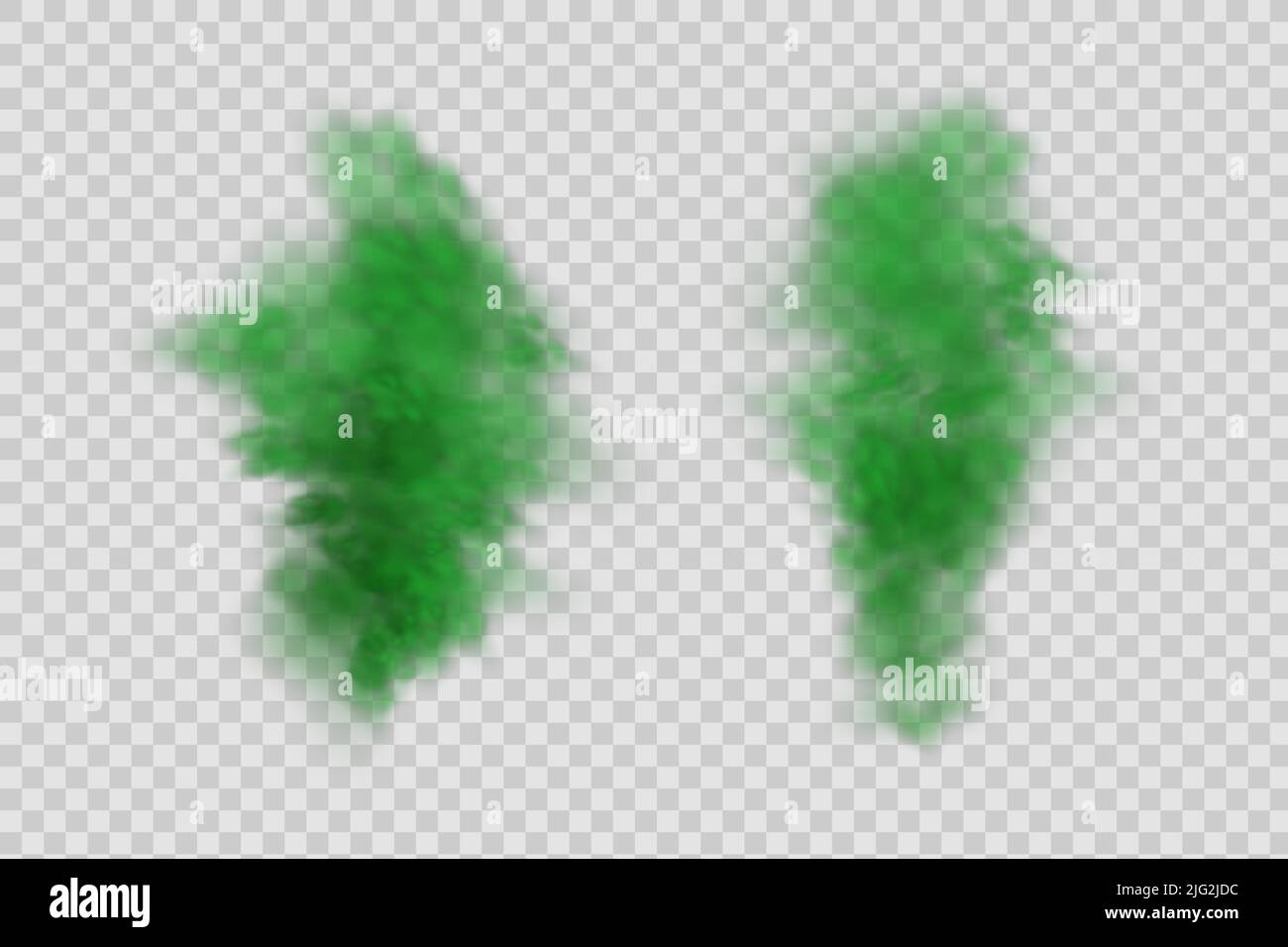 Realistic scary mystical green fog.Night Halloween. Purple poisonous ...