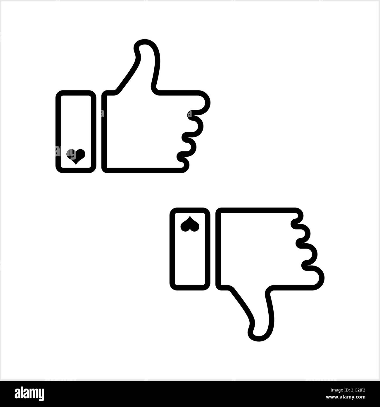 Thumbs Up And Down Clip Art Black And White