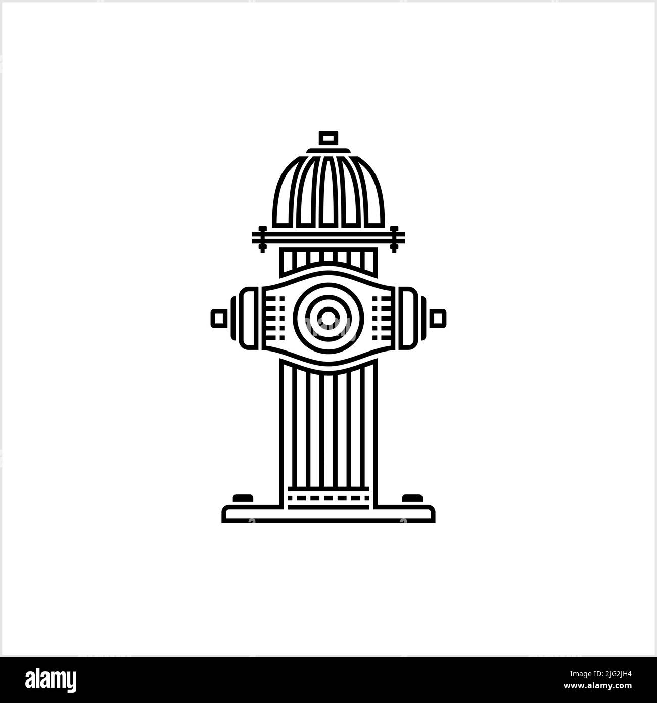 Fire Hydrant Icon, Fireplug Icon, Fire Pump Icon Vector Art ...