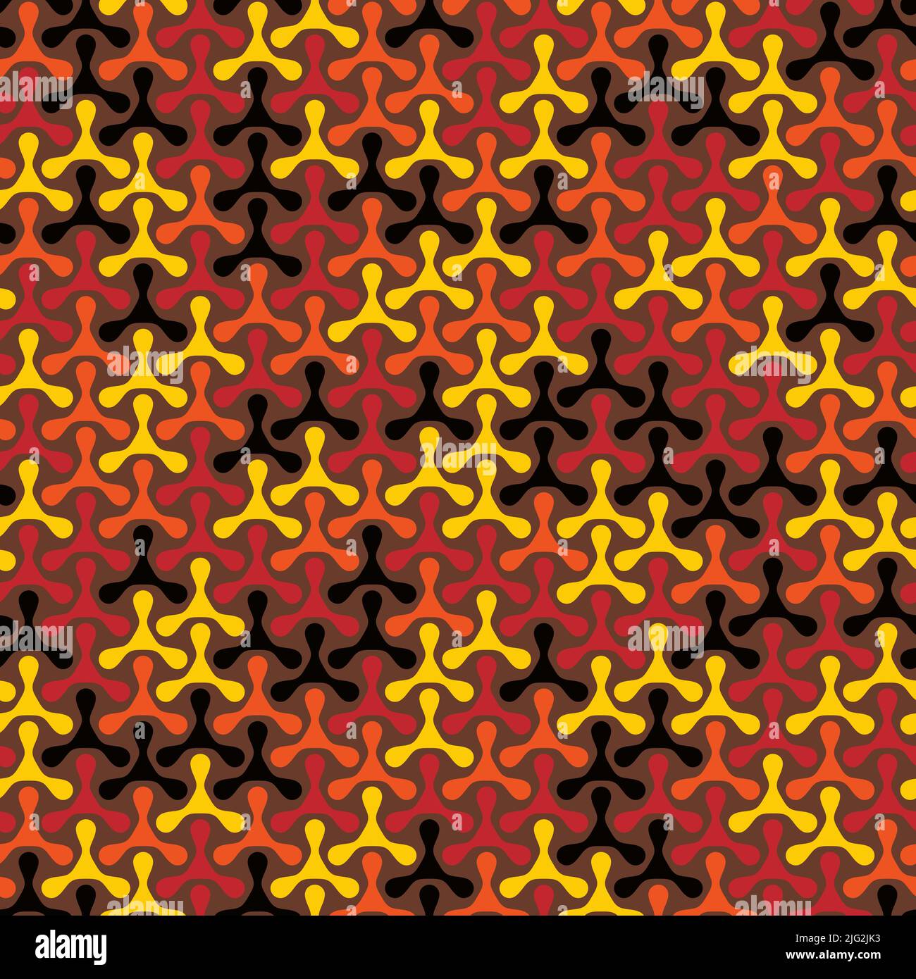 Modern seamless pattern red, orange, yellow and black colored texture ...