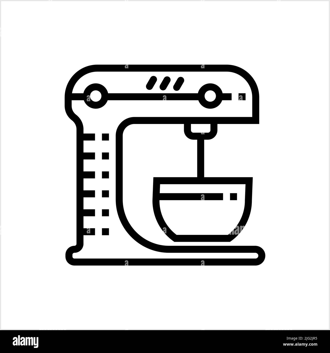 Kitchen Mixer Icon, Stand Mixer Icon, Food Or Liquid Stirring, Whisking ...