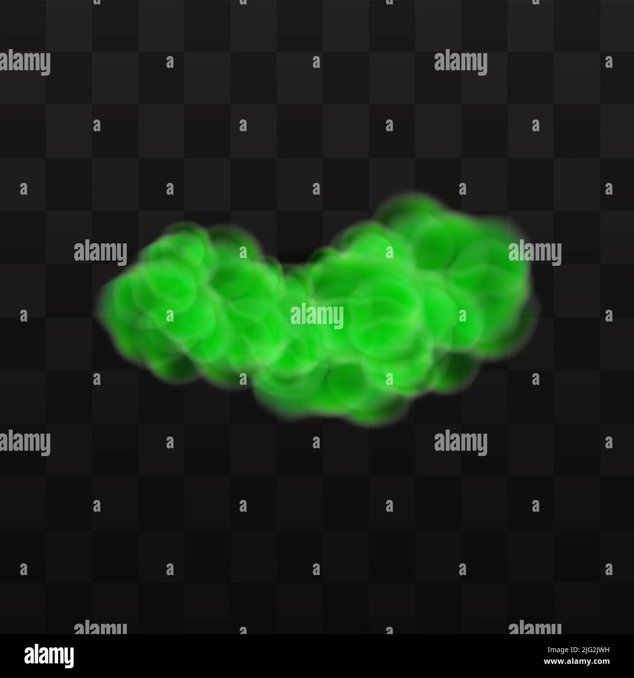 Realistic scary mystical green fog.Night Halloween. Purple poisonous ...