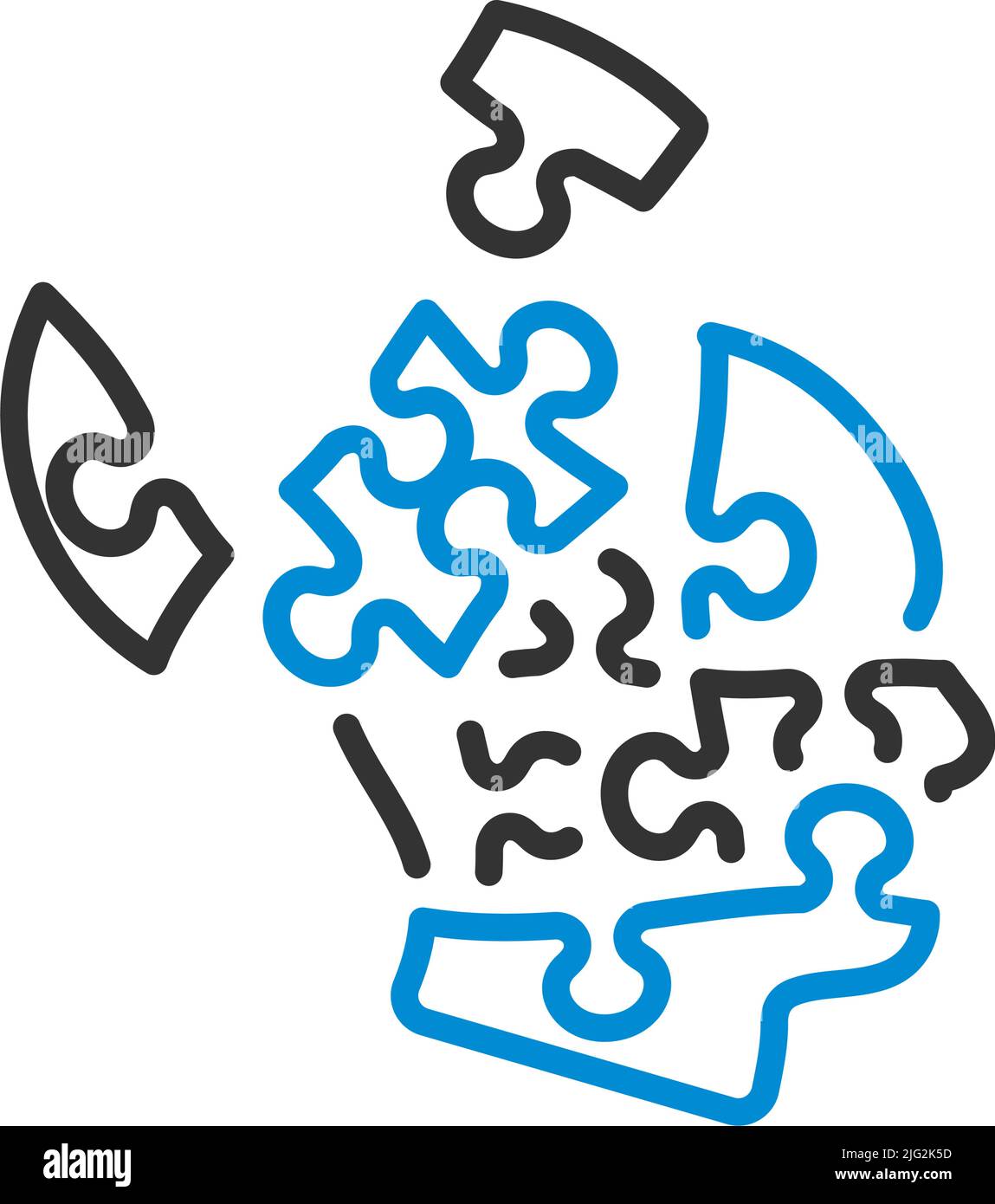 Solution Icon. Editable Bold Outline With Color Fill Design. Vector ...