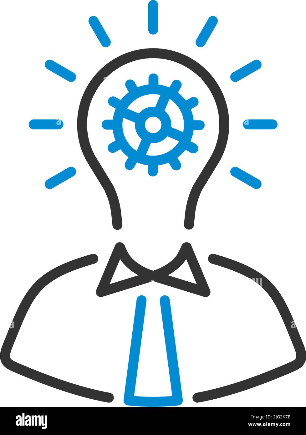 Innovation Icon. Editable Bold Outline With Color Fill Design. Vector ...