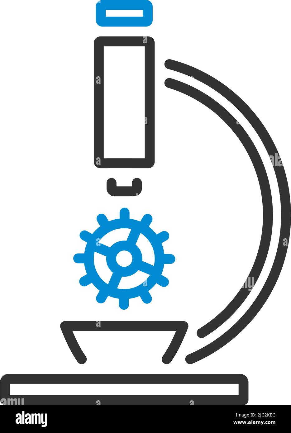 Research Icon. Editable Bold Outline With Color Fill Design. Vector ...