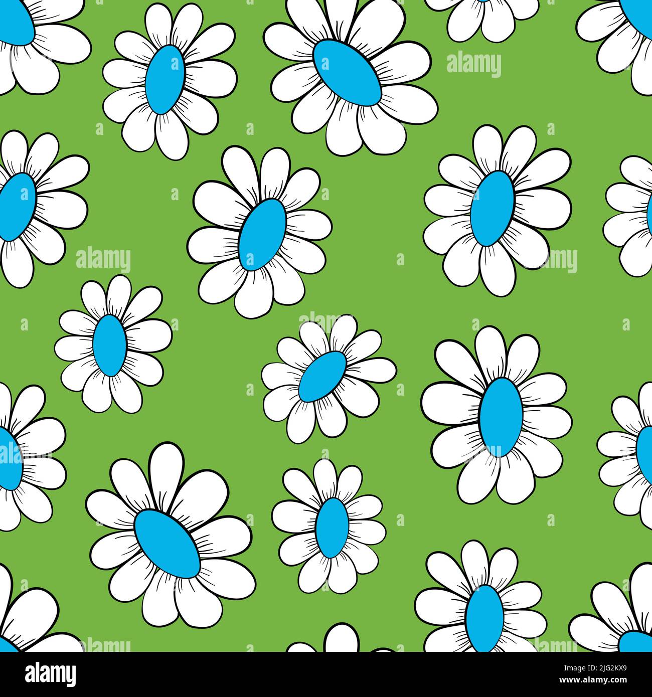 Seamless floral pattern based on traditional folk art ornaments ...