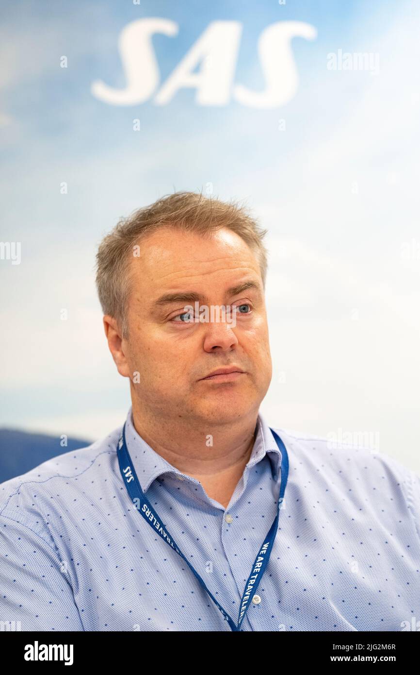 Oslo 20220706.Kjetil Haabjoerg, head of SAS Norway. Photo: Beate Oma ...