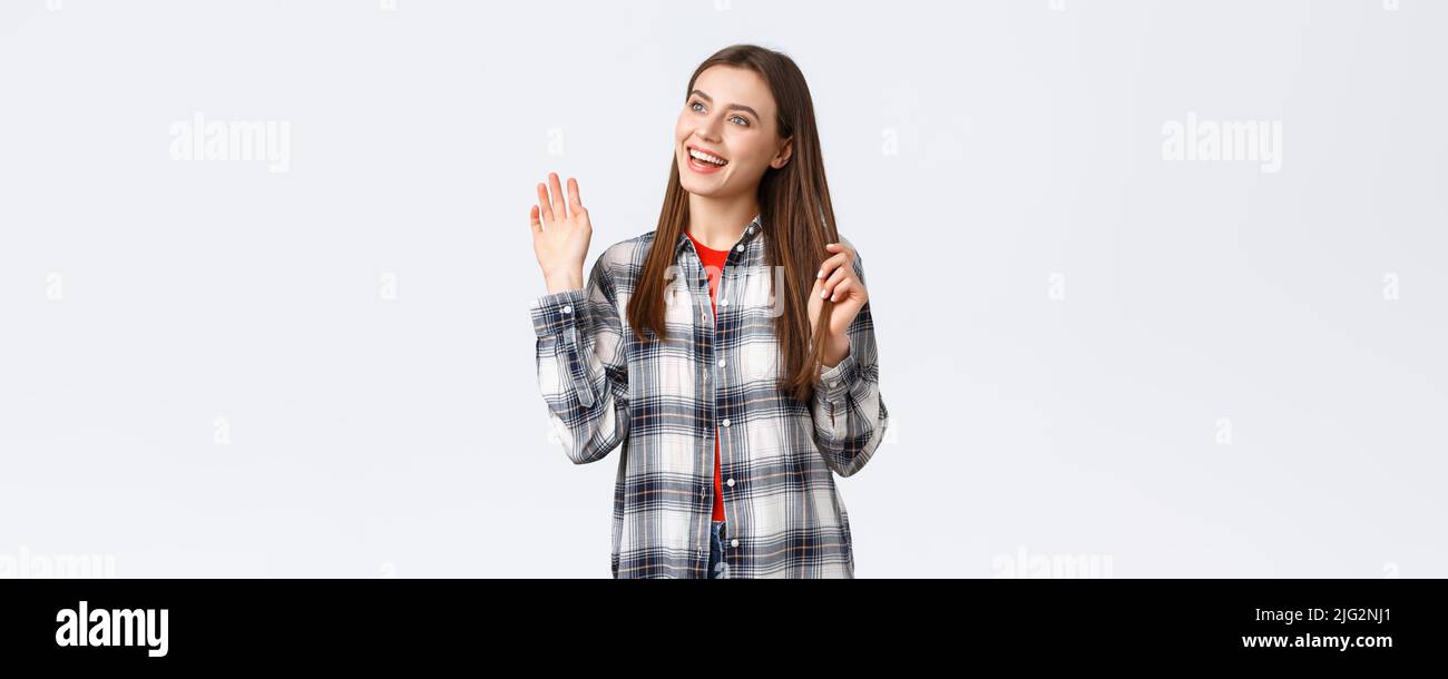 Lifestyle, different emotions, leisure activities concept. Cheerful ...
