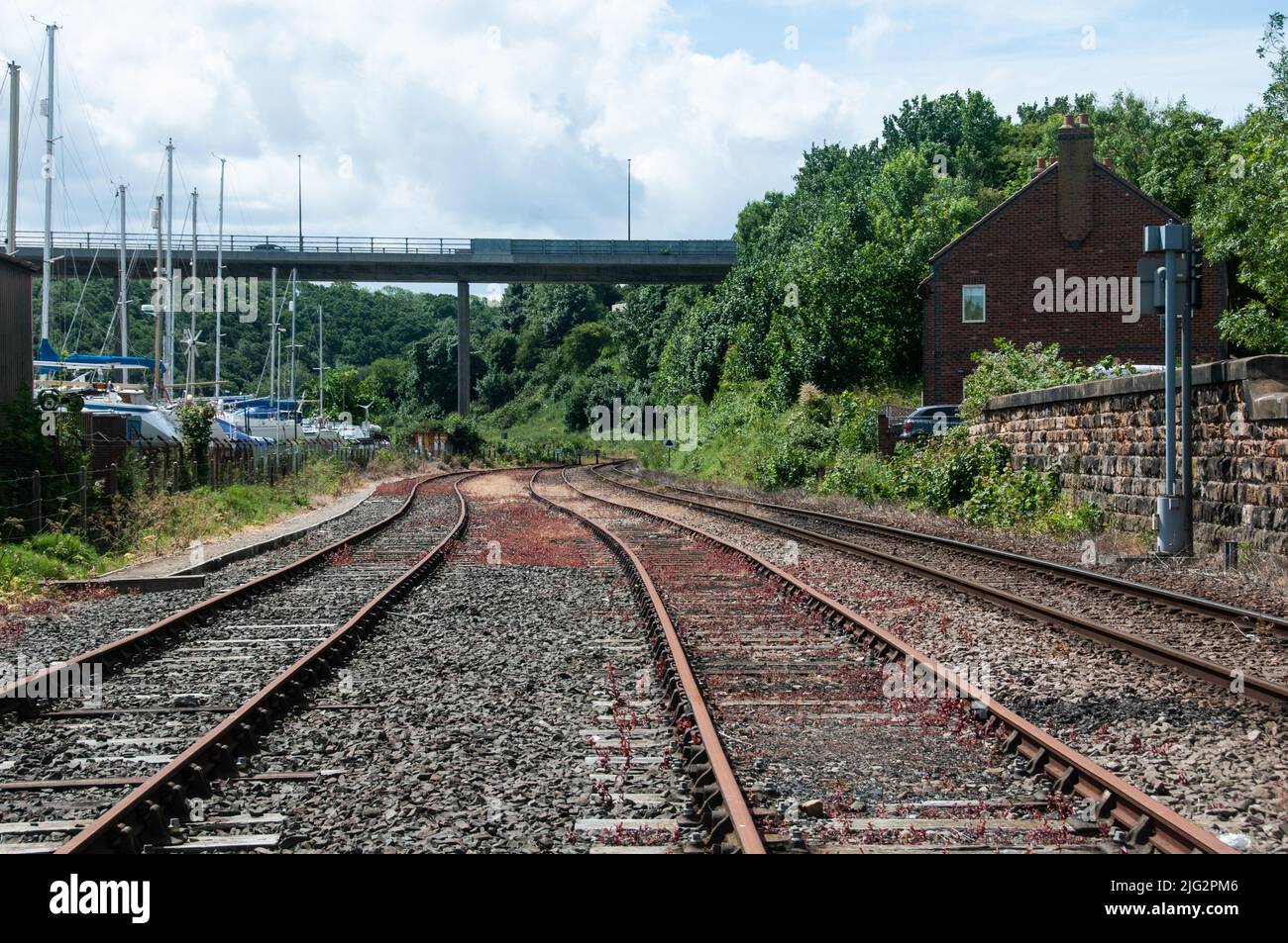 Around the UK - Railway lines leading away from Whitby, North Yorkshire ...