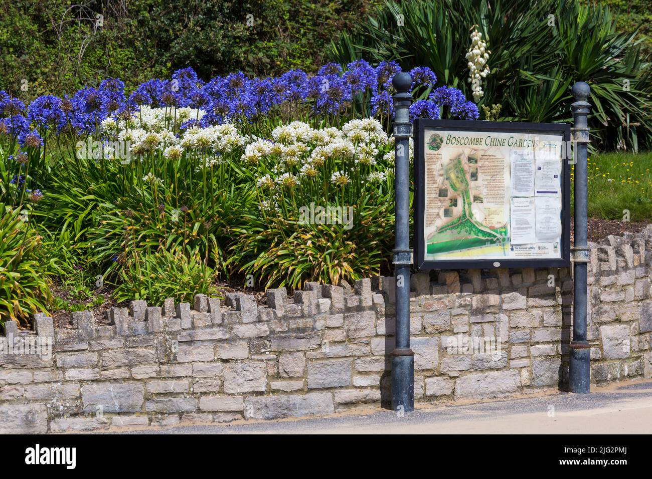 Boscombe chine garden sign hi-res stock photography and images - Alamy