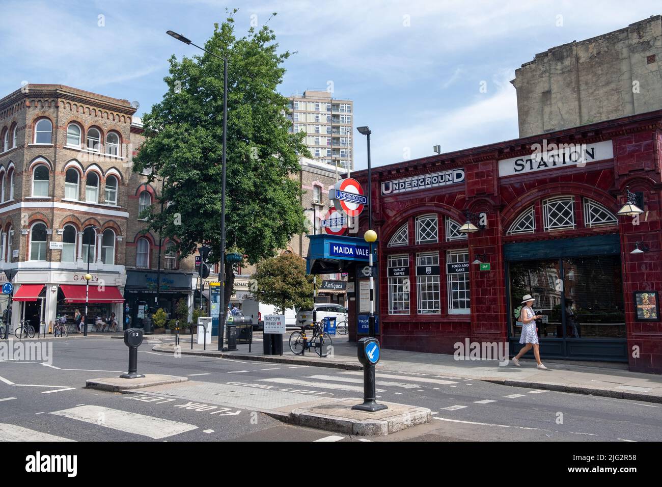 London- June 2022: Maida Vale Underground Station, Bakerloo line tube ...