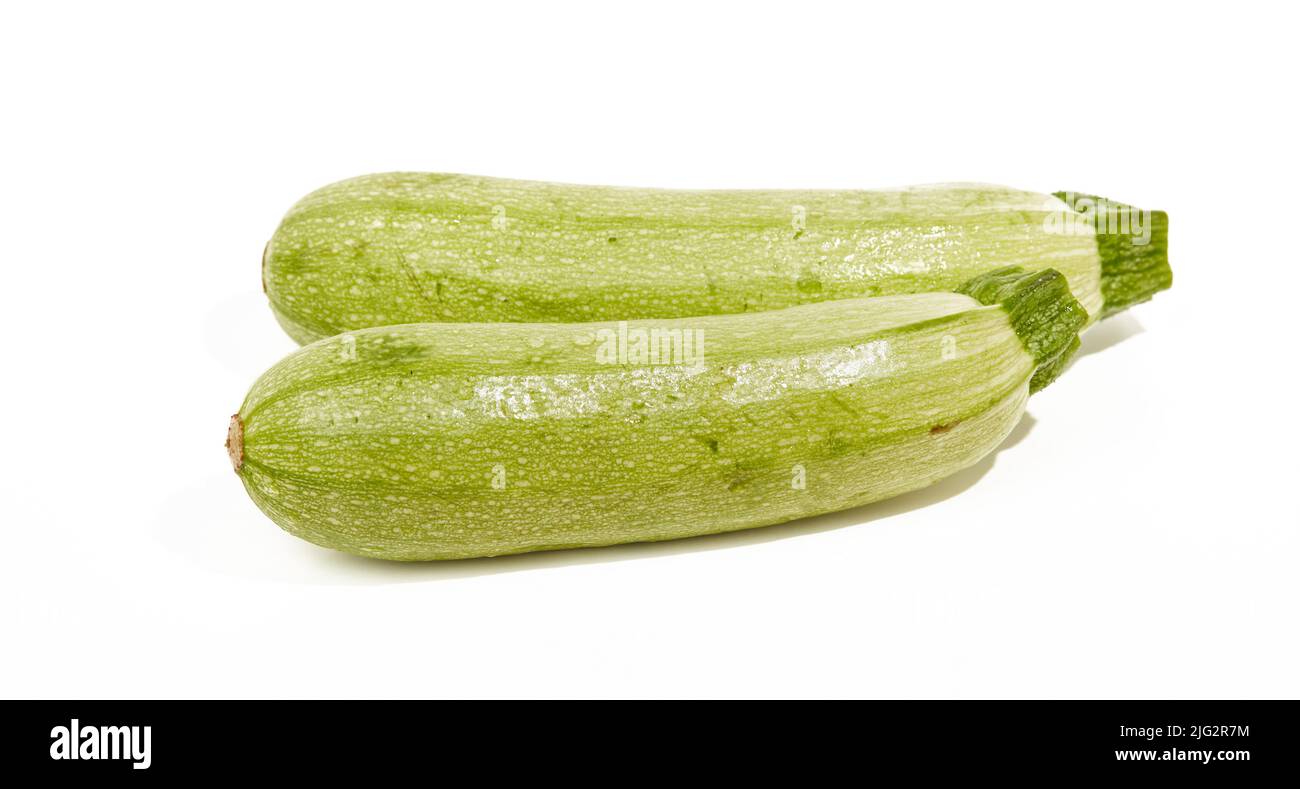Vegetable marrow isolated on white background. Fresh organic courgette ...