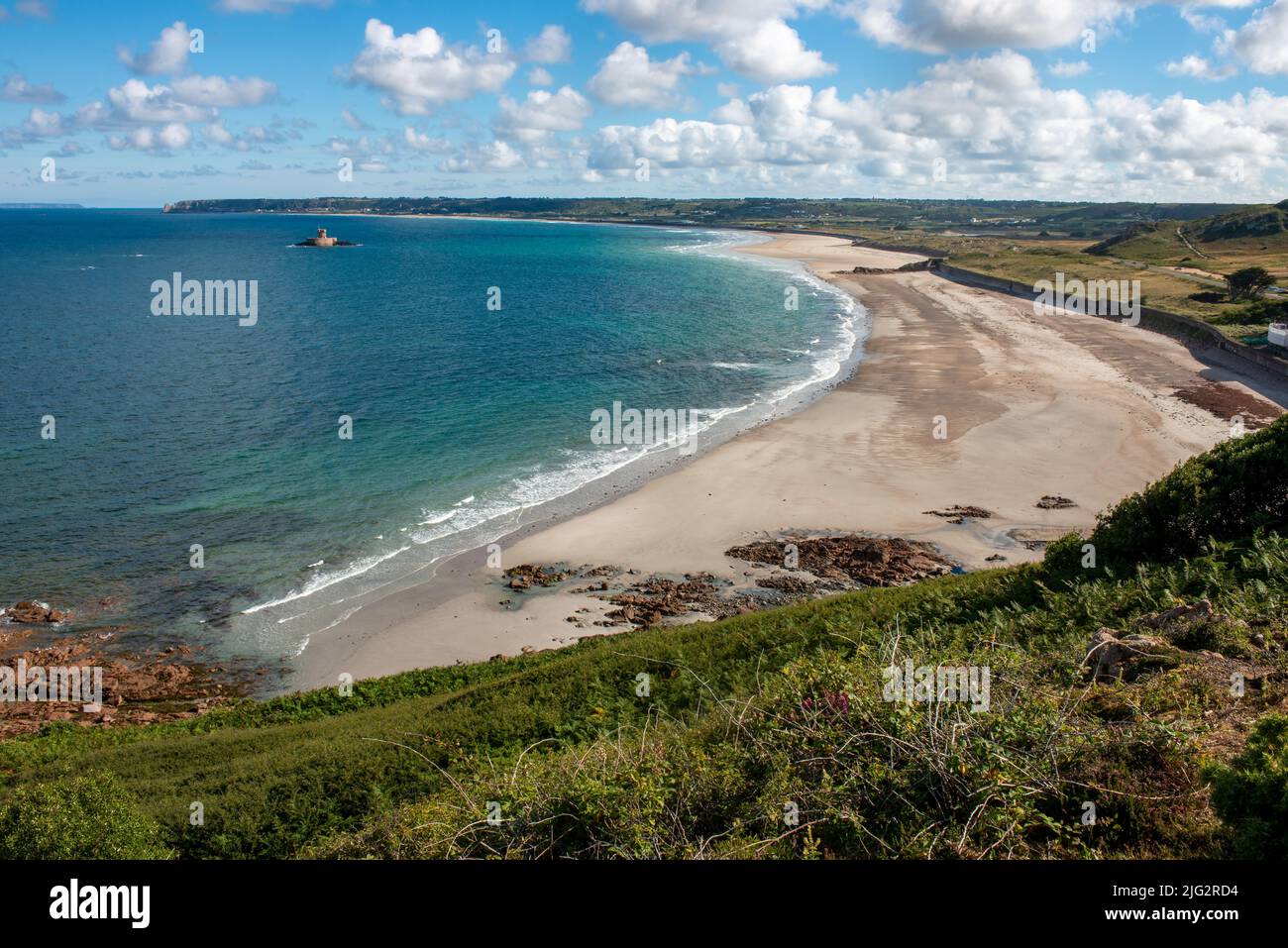 St Ouen's Bay in Jersey Stock Photo - Alamy