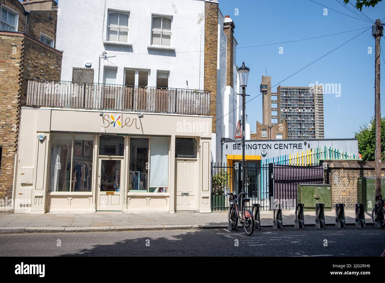 London - June 2022: Golborne Road, a high street in west London off ...