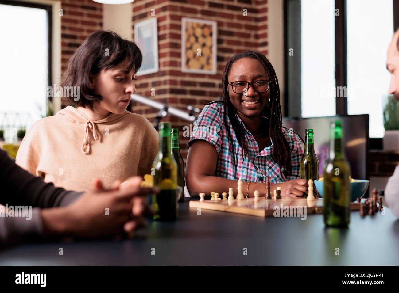 Happy chess player hi-res stock photography and images - Alamy