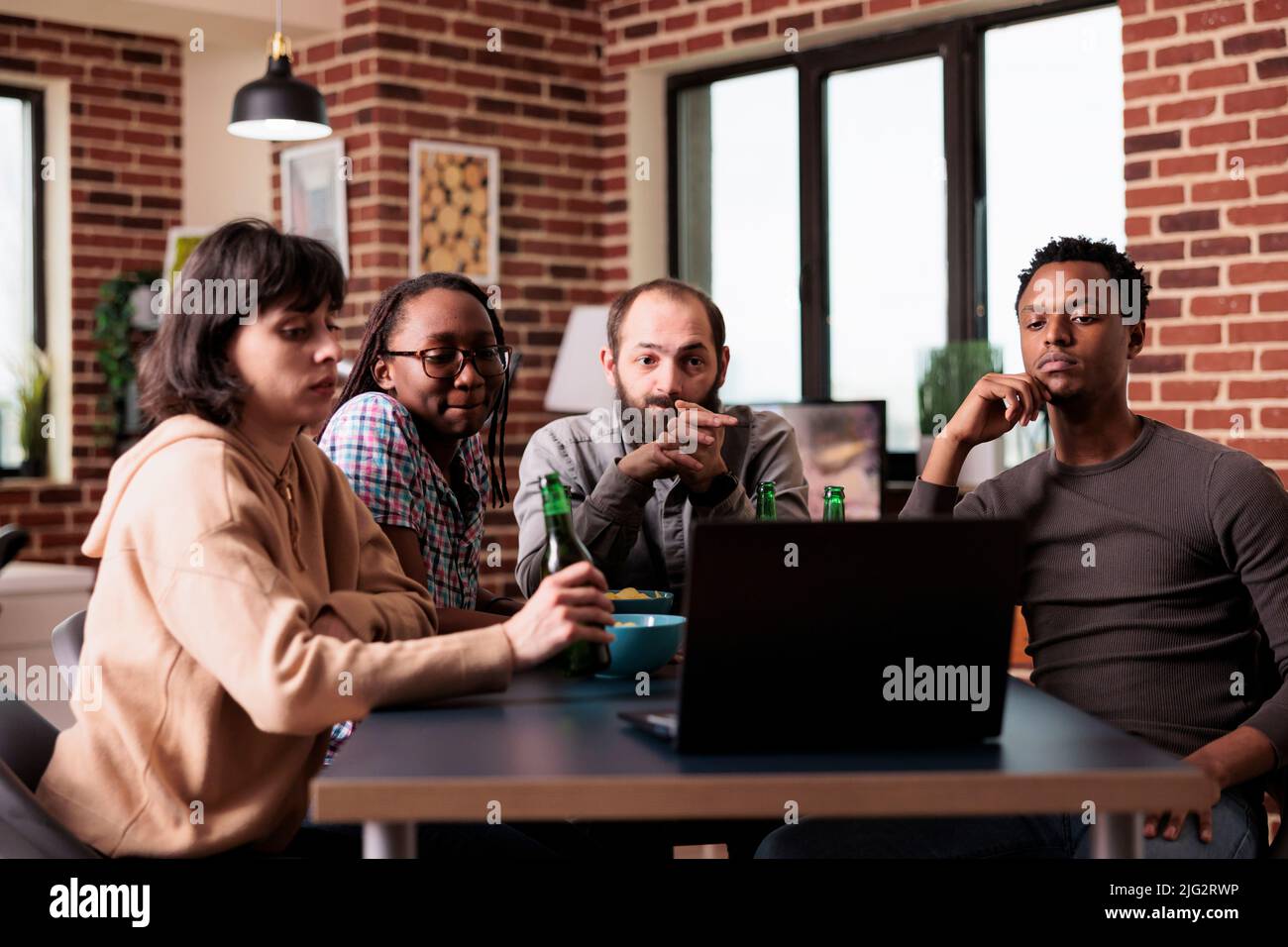Group wireless people multiracial hi-res stock photography and images ...