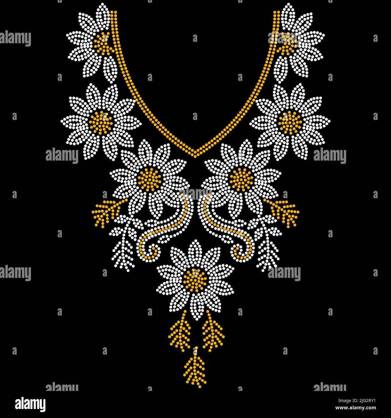 Rhinestone design for t-shirt or blouse hot-fix transfer. Abstract ...