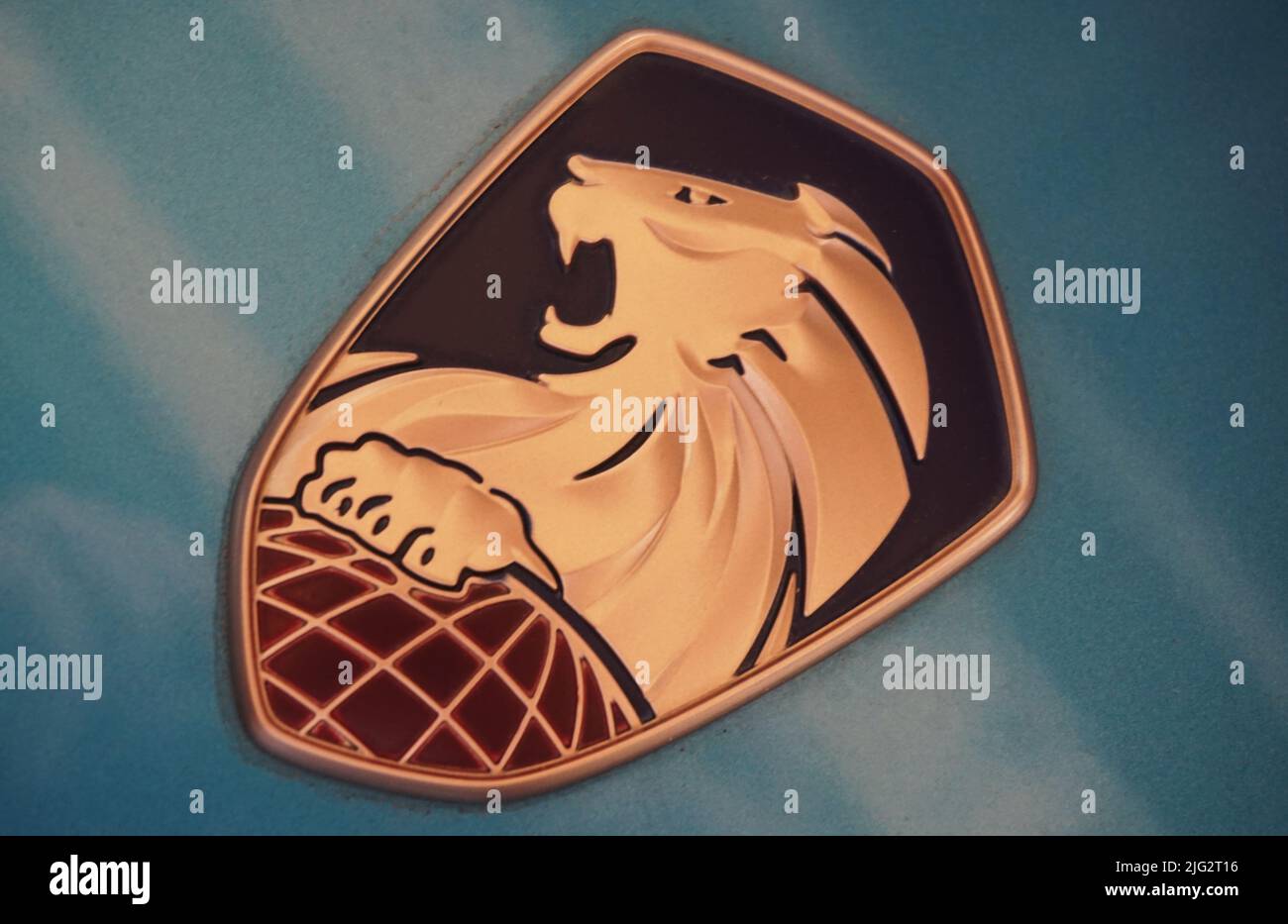 HANGZHOU, CHINA - JULY 7, 2022 - The logo of Hengchi, the first mass ...