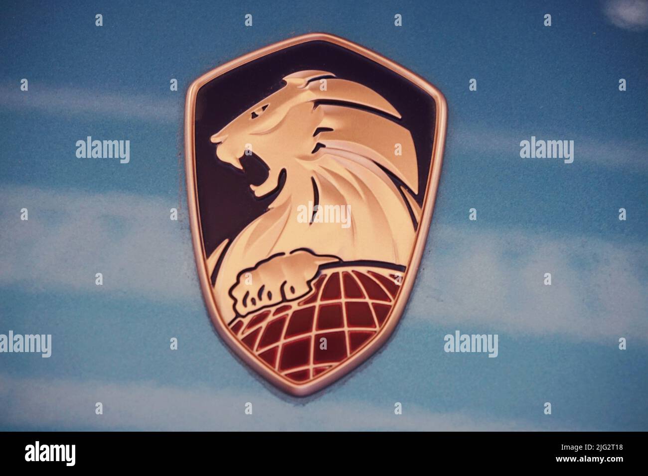 HANGZHOU, CHINA - JULY 7, 2022 - The logo of Hengchi, the first mass ...