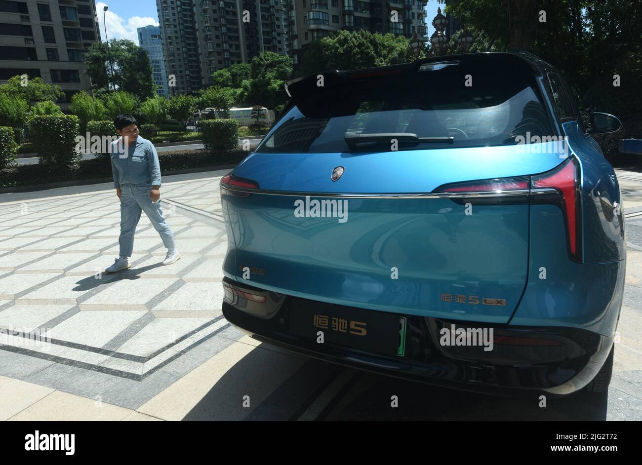 HANGZHOU, CHINA - JULY 7, 2022 - Hengchi 5, the first mass-produced new ...