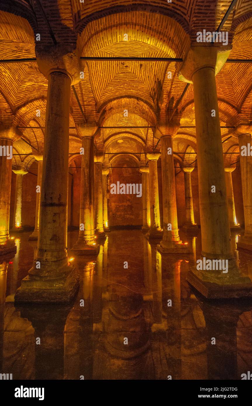 The Cisterns form a huge underground hall, build in the Byzantine era ...