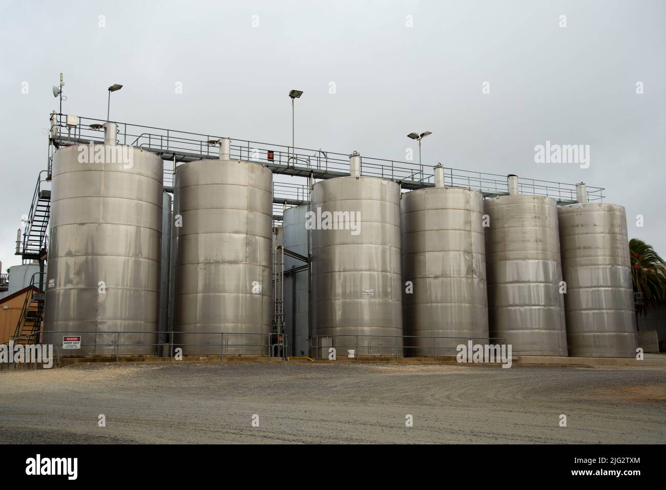 Fermentation Tanks for Wine Making Stock Photo - Alamy