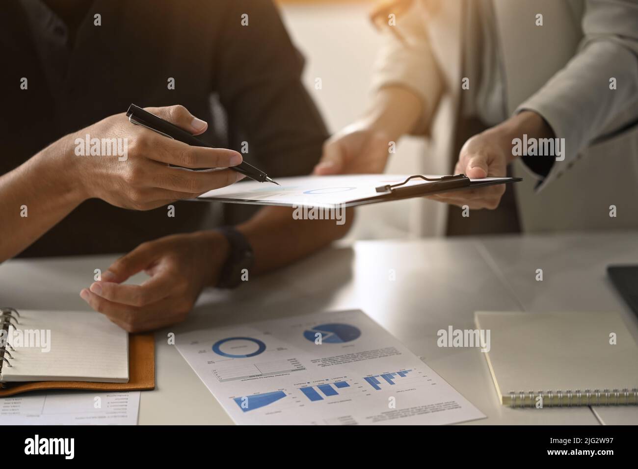 Explaining project details hi-res stock photography and images - Alamy