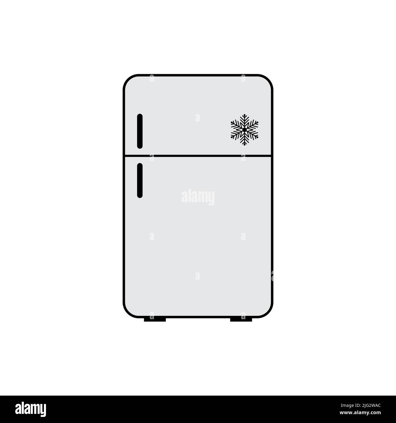 Fridge vector icon. Refrigerator icon isolated on white background ...