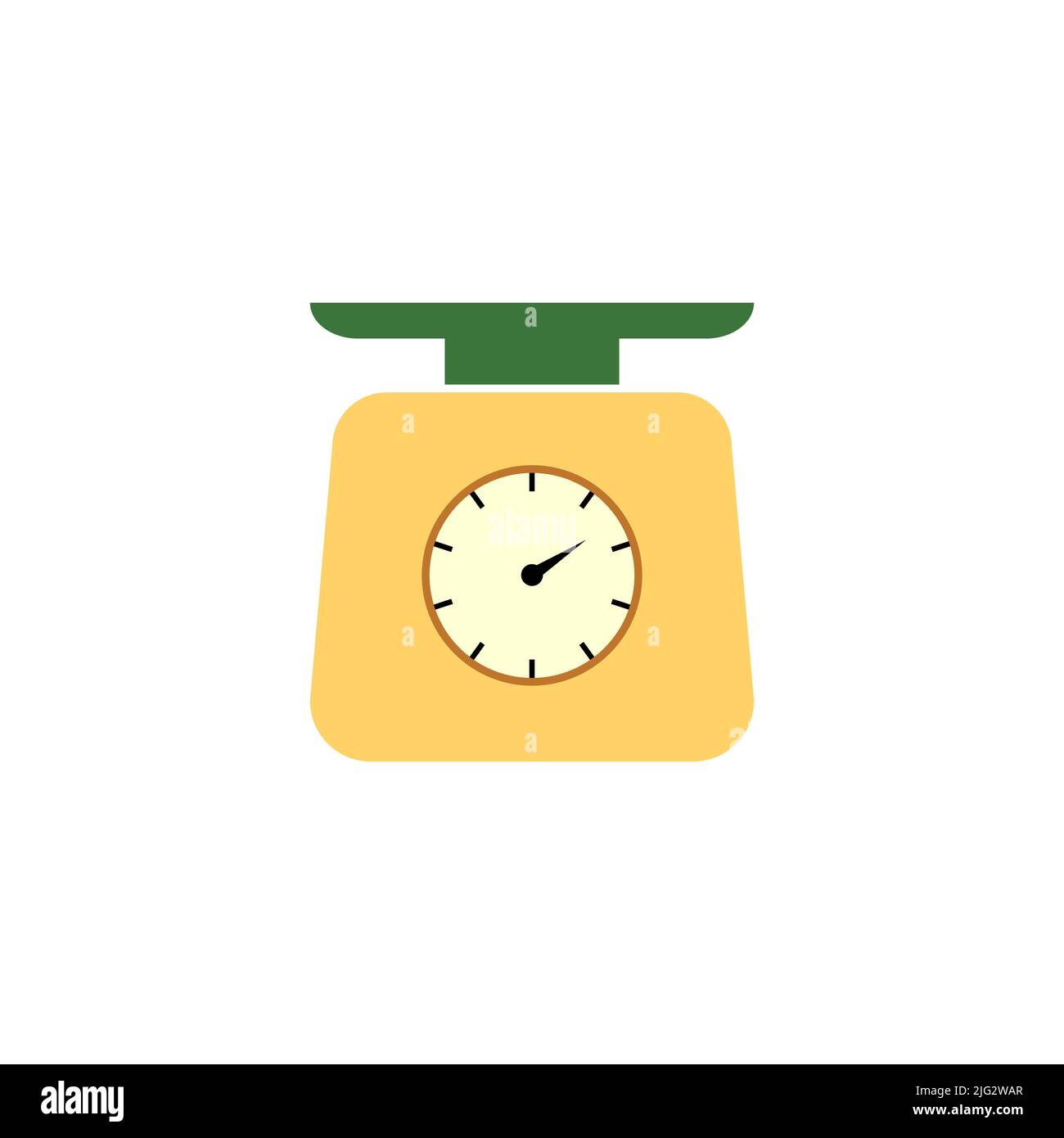 Weight scale icon vector. Balance scale isolated on white background ...