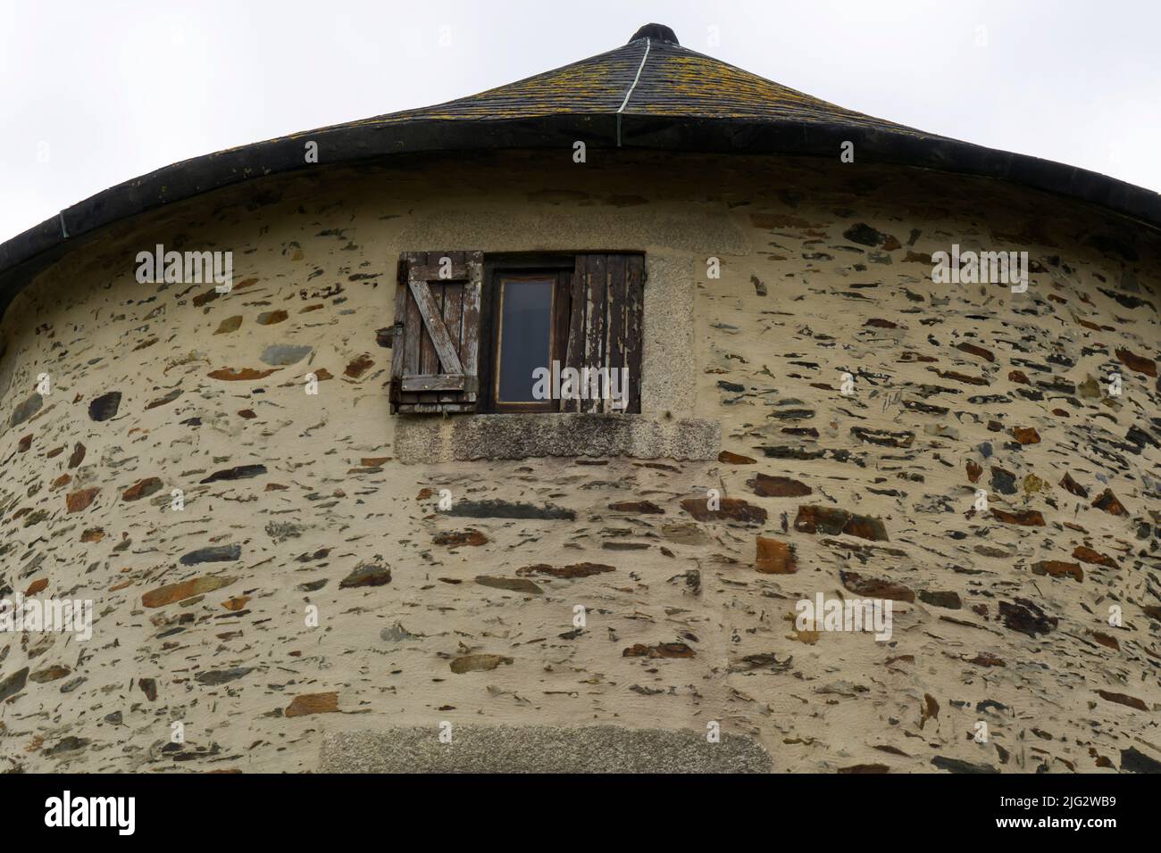 Stone build of a traditional windmill Stock Photo - Alamy