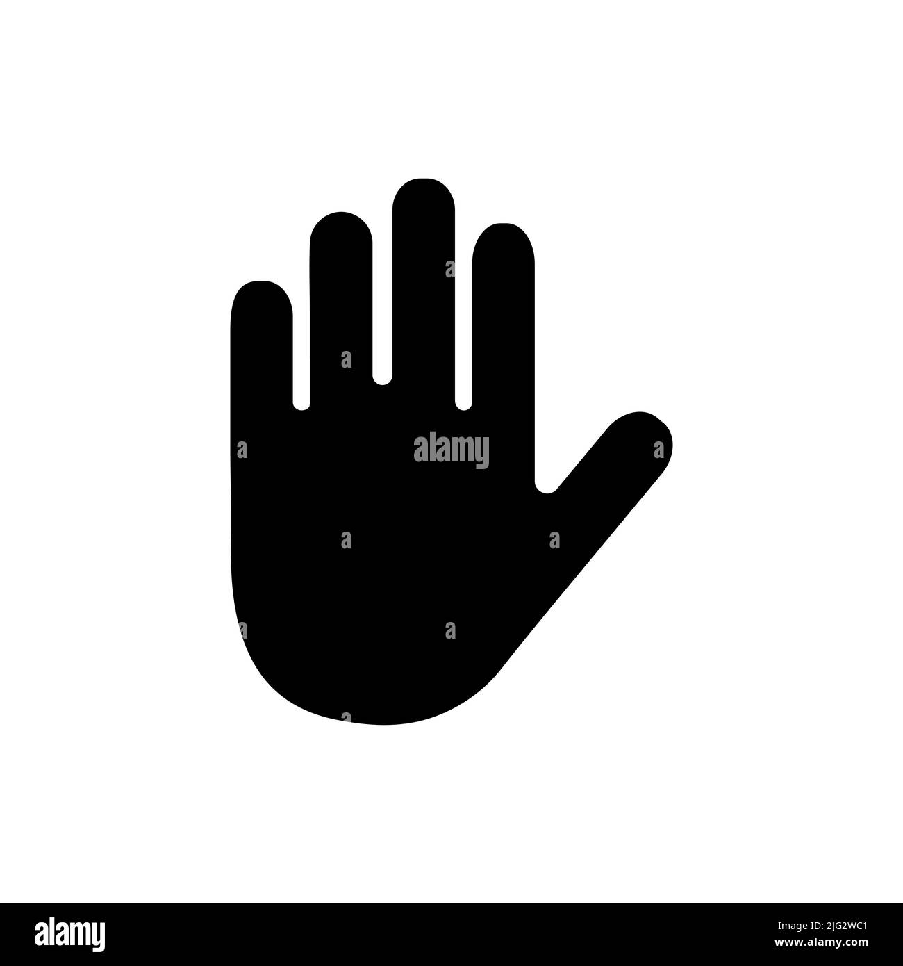 Hand icon vector isolated on white background Stock Vector Image & Art ...
