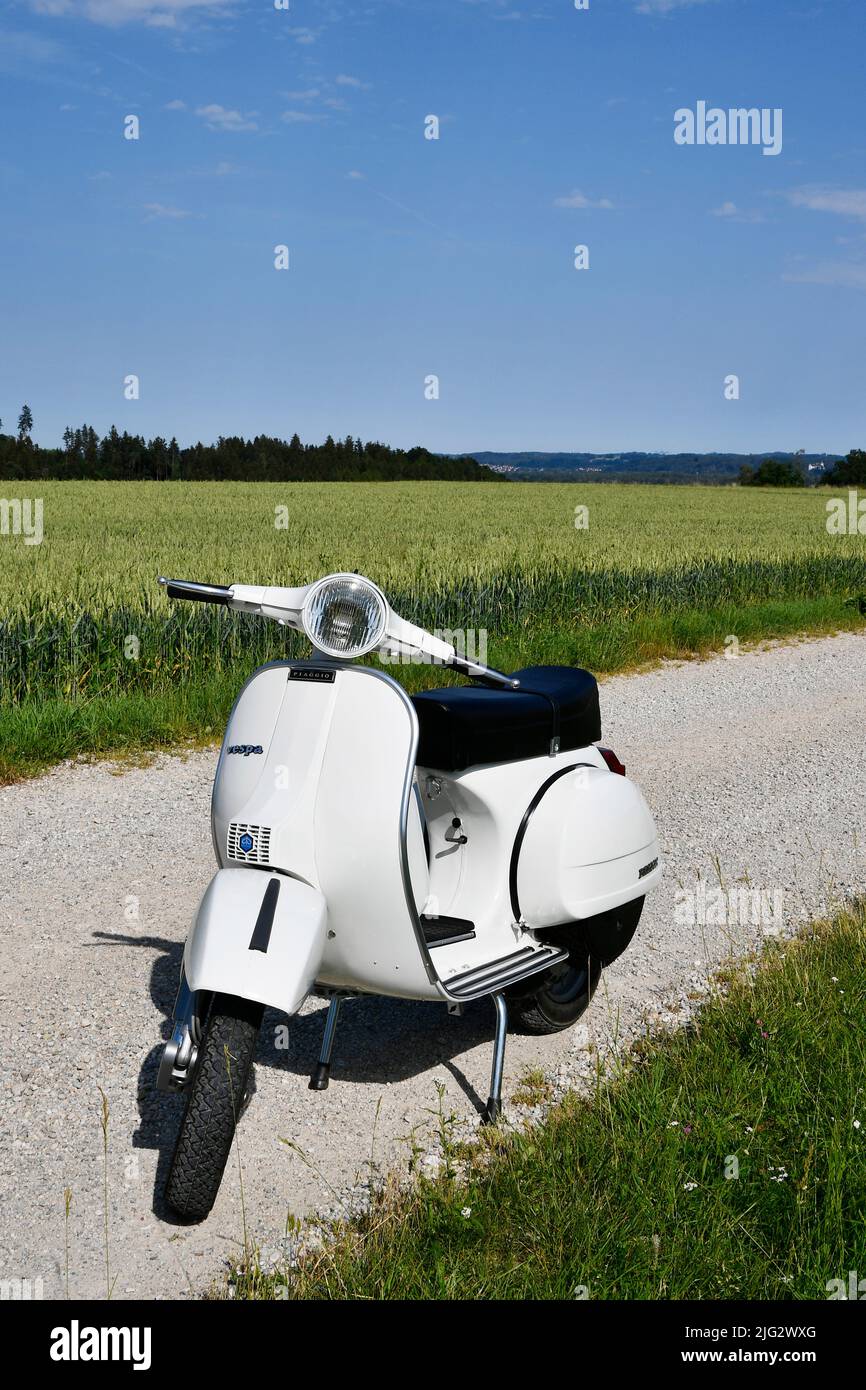 Vespa, PX 200 E, 1981, First Edition, without indicator, no signaler, white, original, Oldtimer ...
