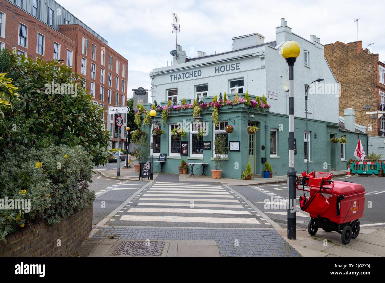 London- June 2022: Thatched House pub on Dalling Road in Hammersmith ...