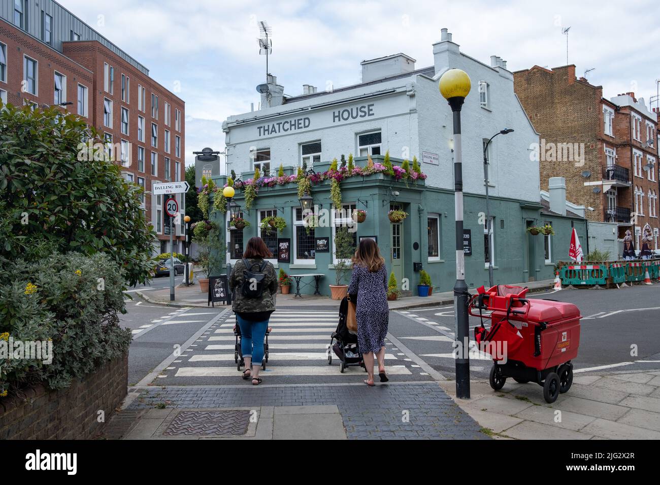 London- June 2022: Thatched House pub on Dalling Road in Hammersmith ...