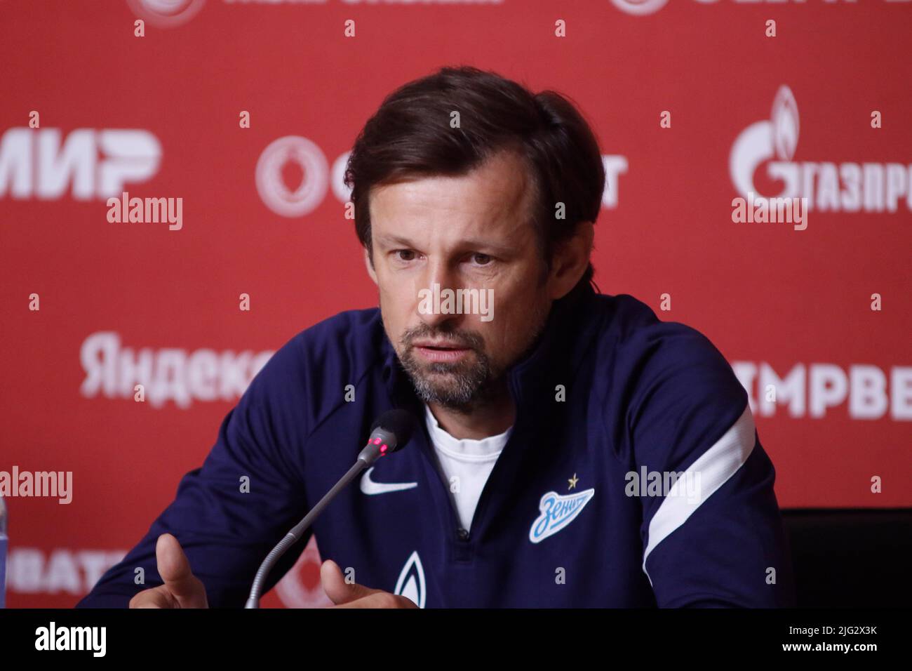 Saint Petersburg, Russia 7 july 2022: Football. Super Cup 2022. Zenit ...