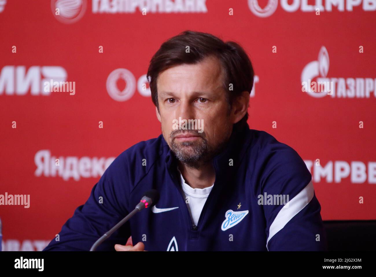 Saint Petersburg, Russia 7 july 2022: Football. Super Cup 2022. Zenit ...